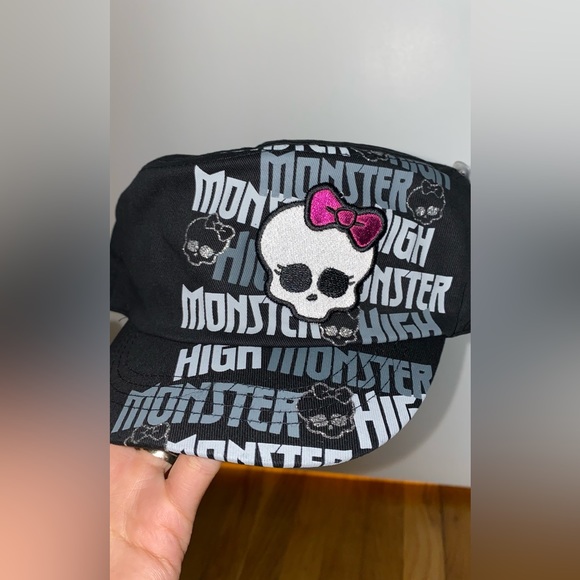 monster high | Accessories | Nwt Monster High Black Twill Cadet Cap ...